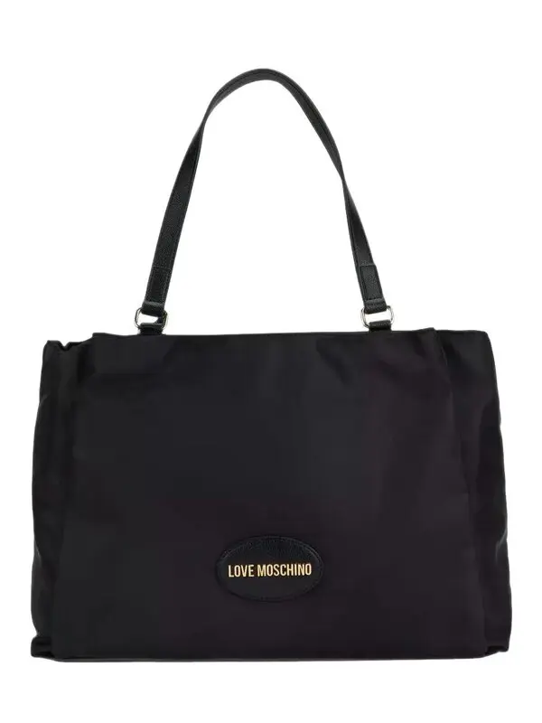 Moschino Logo-plaque Tote Bag - Black