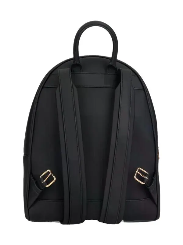 Moschino Logo-plaque Front-pocket Backpack - Black