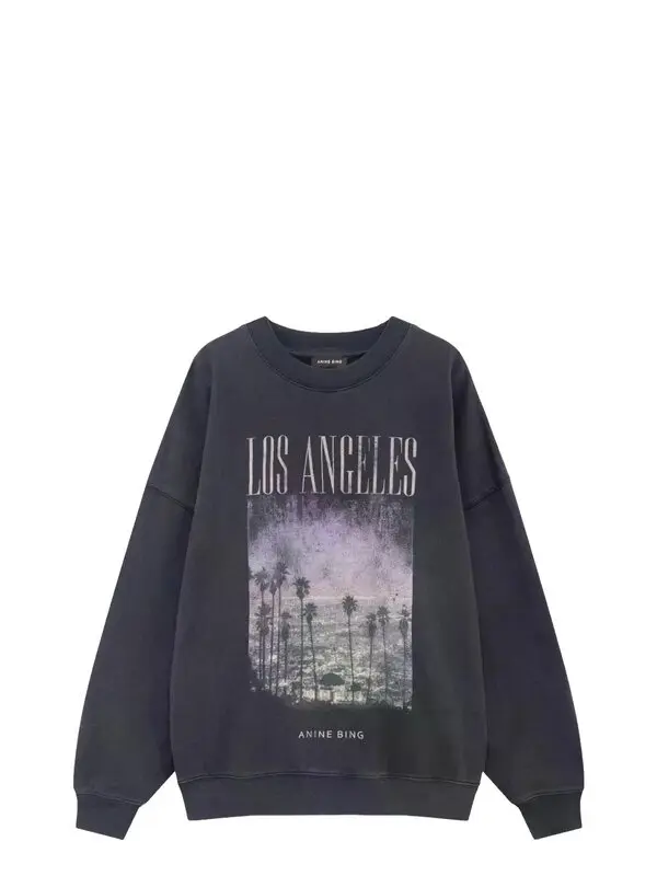 ANINE BING Miles Sweatshirt Los Angeles - Black