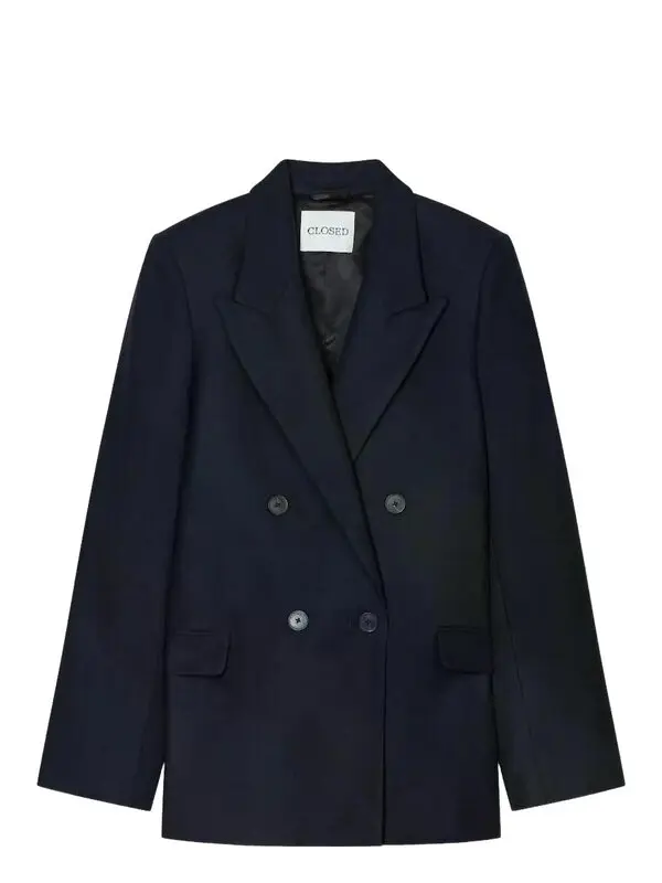 Closed Double-breasted Blazer - Blue