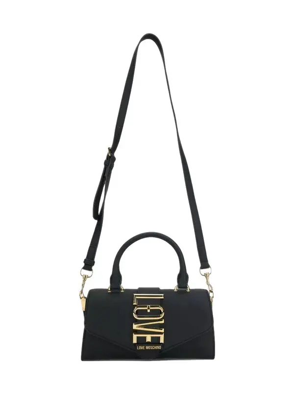 Moschino Logo-plaque Tote Bag - Black