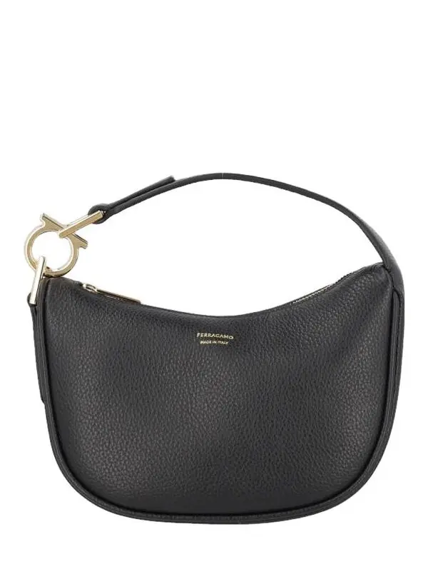 FERRAGAMO Borsa Hobo North South Mini - Black