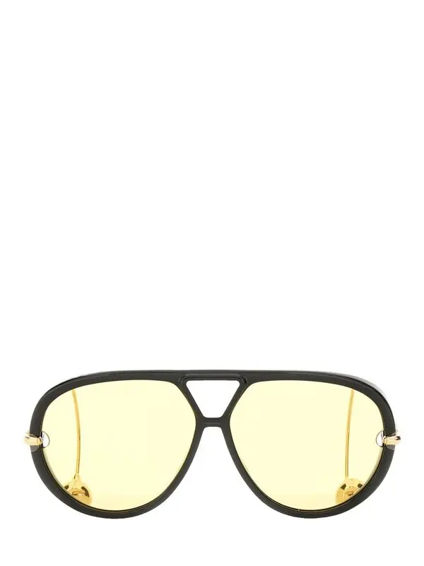 Bottega Veneta Occhiale Da Sole Aviator Drop - Black