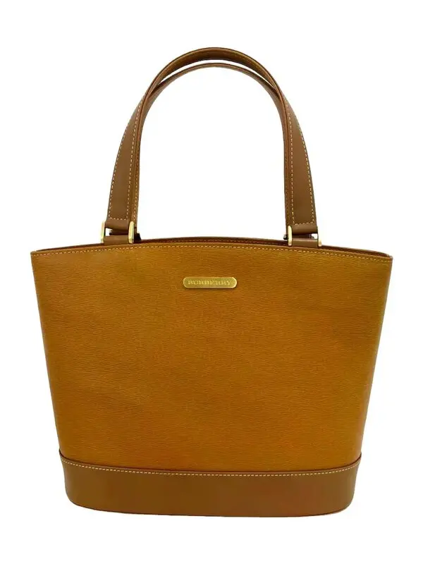 Burberry 20th Century Leather Tote Bag - Brown