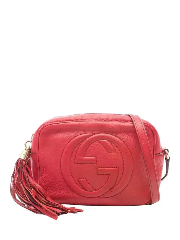 Gucci 2000-2015 Leather Soho Disco Crossbody Bag - Red