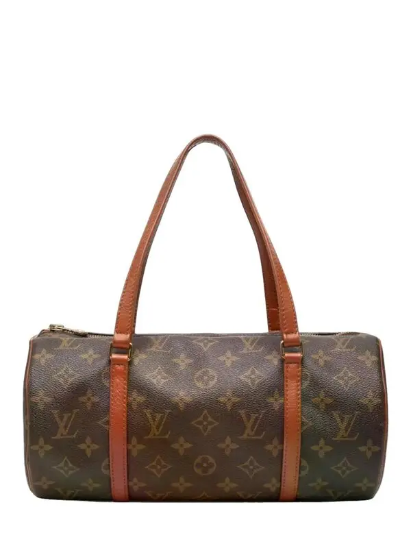 LOUIS VUITTON 1990 Monogram Papillon 30 Handbag - Brown
