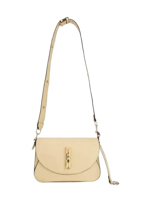 Moschino Clothespin-detail Shoulder Bag - Neutrals