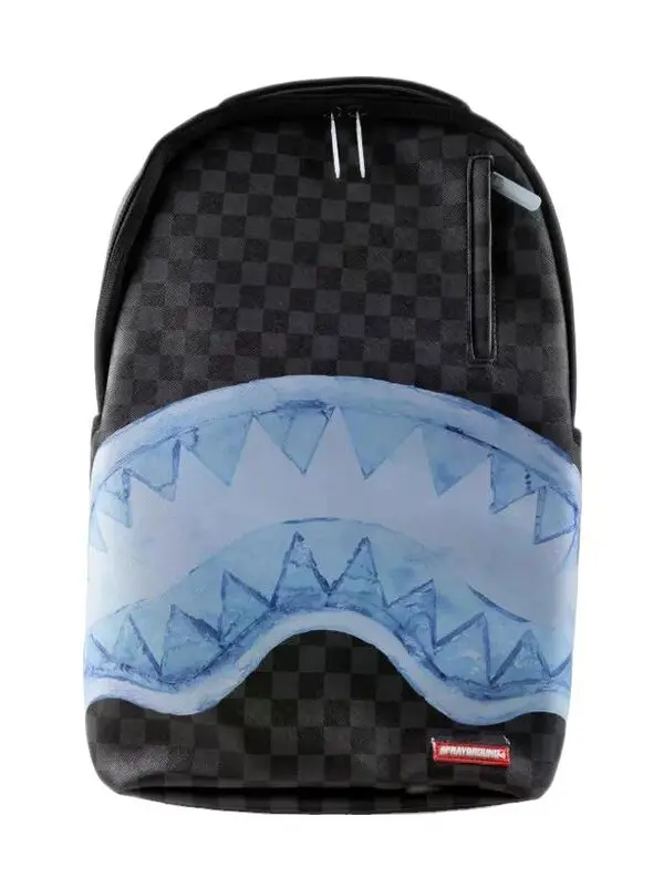 SPRAYGROUND Shark Mouth Checkered Backpack - Black
