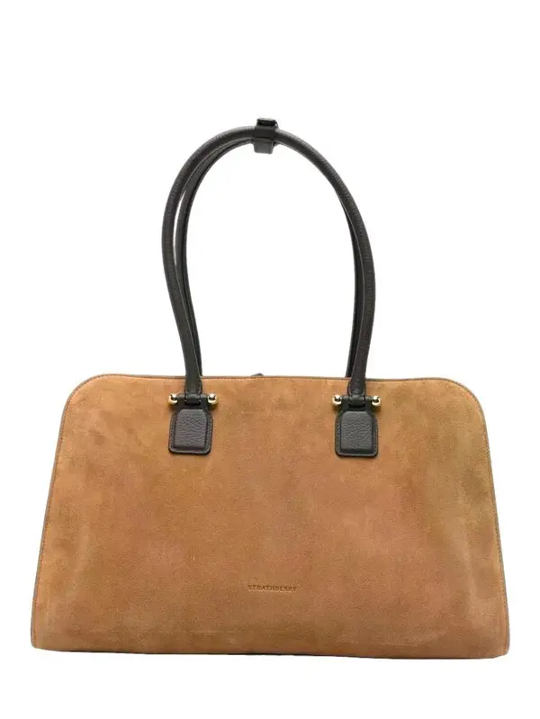 Strathberry Georgia Suede Tote Bag - Brown