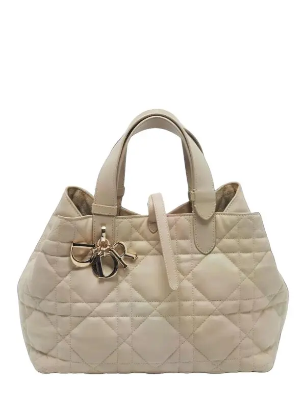 Dior 2024 Medium Toujours Cannage Tote Bag - Neutrals
