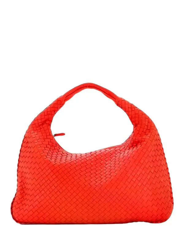 Bottega Veneta Veneta Intrecciato Nappa Large Hobo Bag - Red