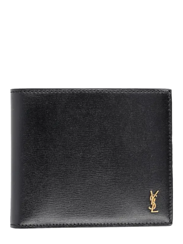 Saint Laurent Portafoglio Cassandre Small - Black
