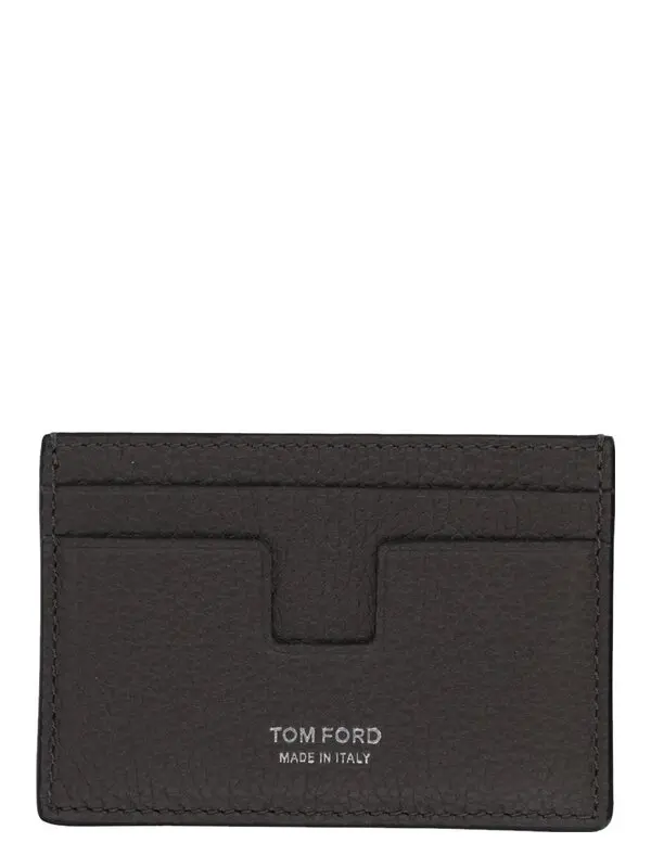 TOM FORD Portacarte T Line Con Logo - Gray