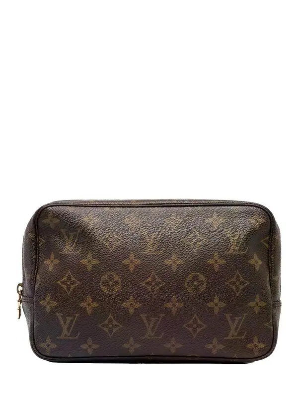 LOUIS VUITTON 1987 Monogram Trousse Toilette 23 Clutch Bag - Brown