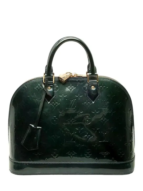 LOUIS VUITTON 2000-2020 Monogram Vernis Alma Pm Handbag - Blue