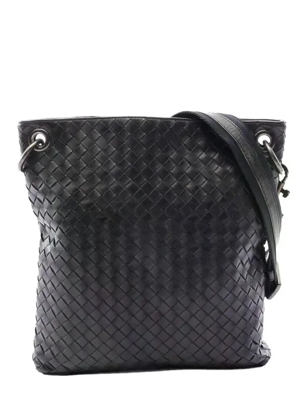 Bottega Veneta 2012-2026 Intrecciato Crossbody Bag - Black