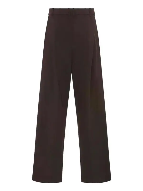 Co Pleated Trousers - Brown