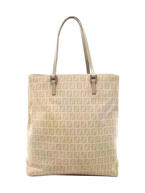 Fendi 2000-2010 Zucchino Canvas Tote Bag - Neutrals