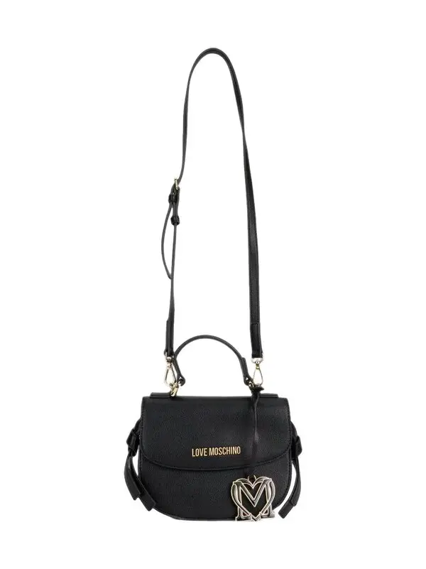 Moschino Logo-plaque Shoulder Bag - Black