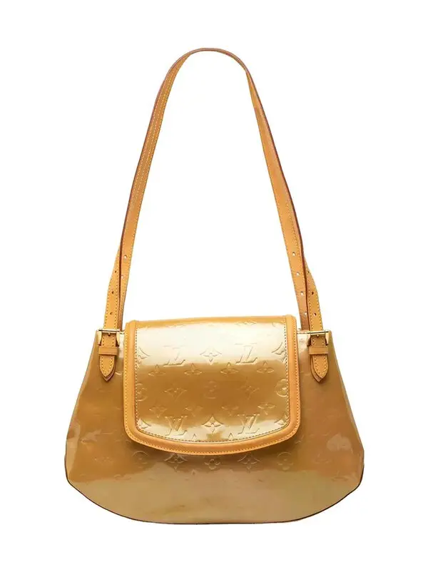 LOUIS VUITTON 2005 Monogram Vernis Biscayne Bay Gm Shoulder Bag - Neutrals