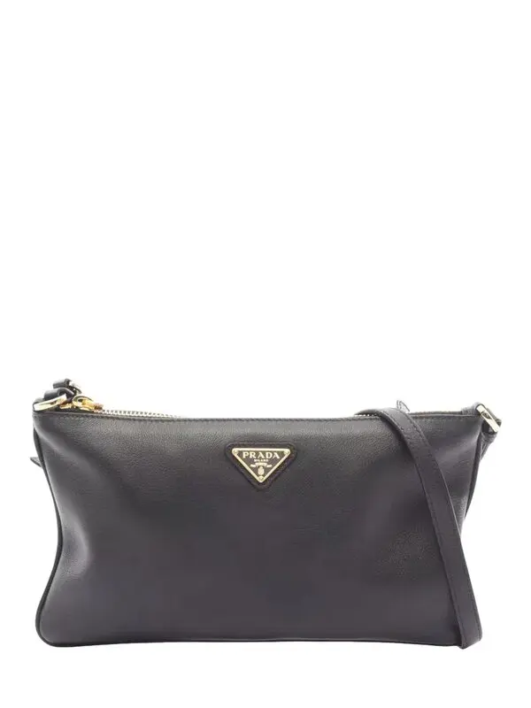 Prada 2013-2026 Vitello Daino Crossbody Bag - Black
