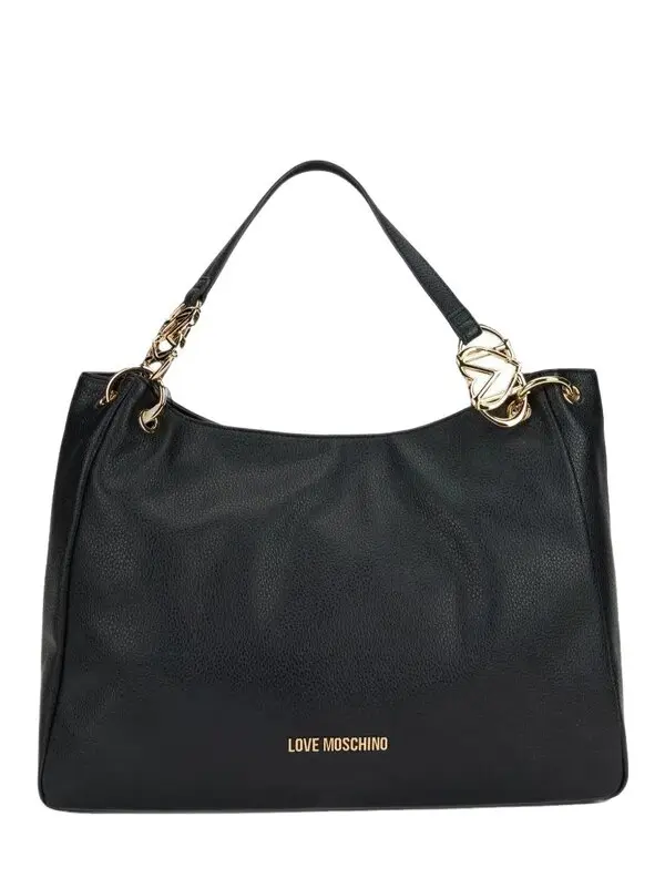 Moschino Logo-plaque Tote Bag - Black