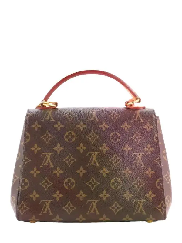 LOUIS VUITTON Cluny Top Handle Bag Monogram Canvas Bb Satchel - Brown