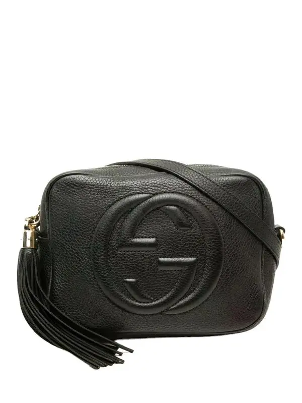 Gucci 2016-2026 Calfskin Soho Disco Crossbody Bag - Black
