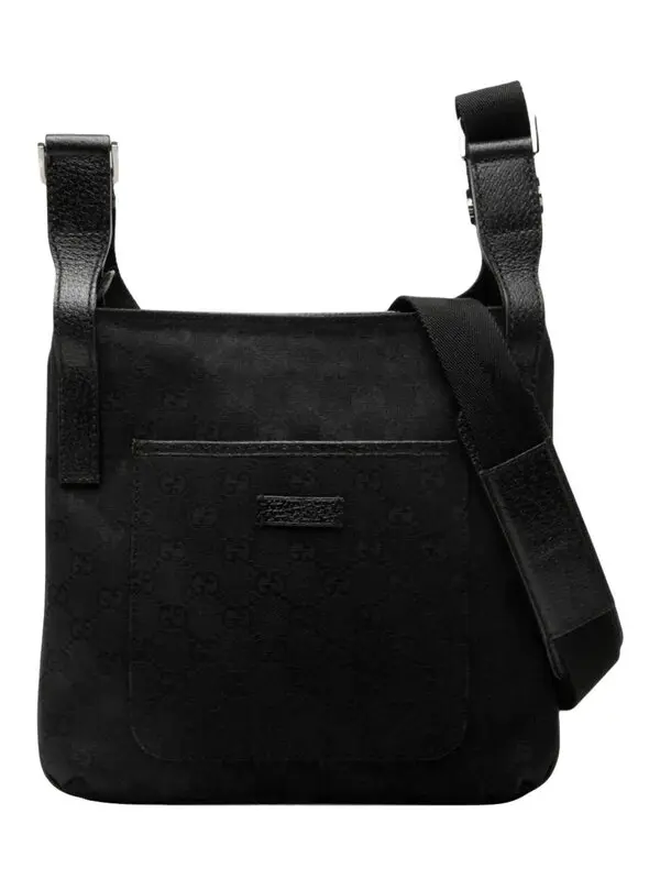 Gucci 2000-2015 Gg Canvas Crossbody Bag - Black