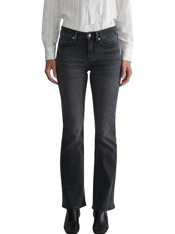 MAVI Vicky Brushed Bootcut Jeans - Lt Smoke Brushed Fea