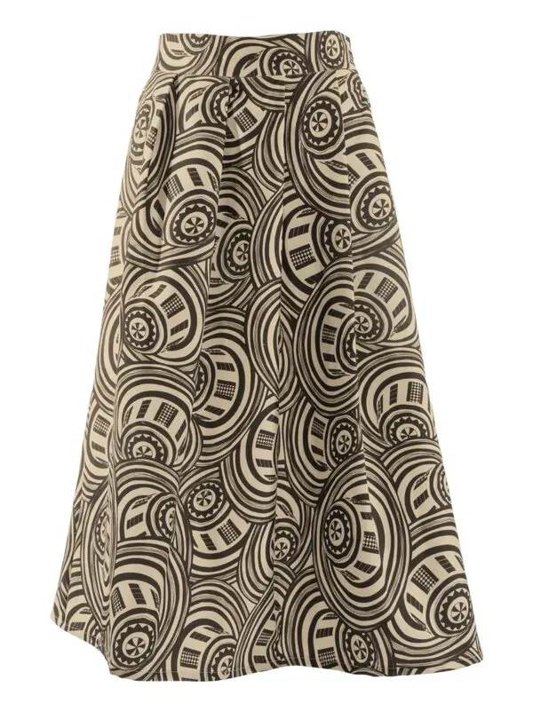 PINEAPPLES DON'T HAVE SLEEVES The Vallenata Skirt - Brown