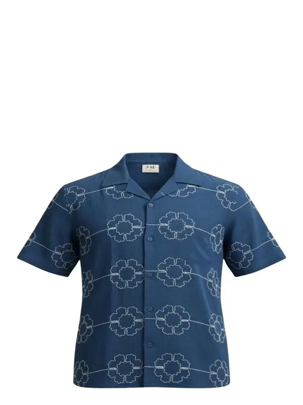 LUME Imperial Pure Cotton Shirt - Blue