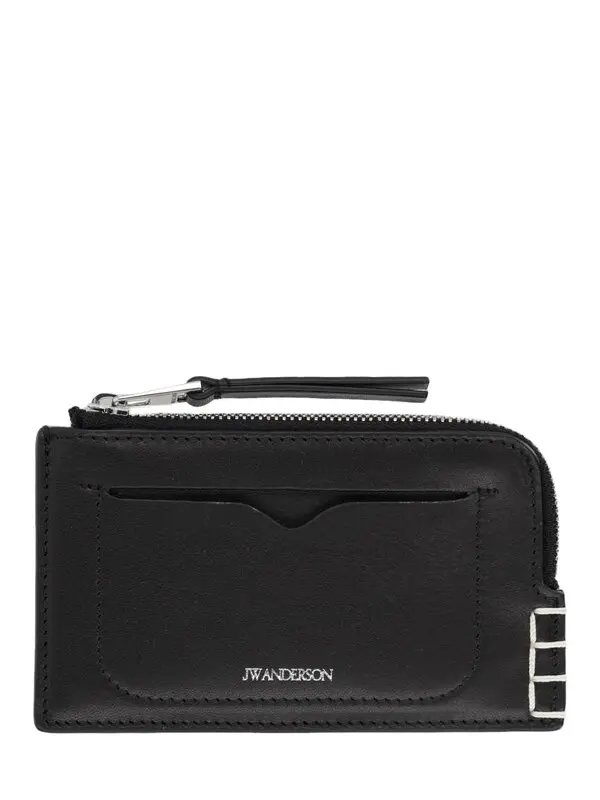JW Anderson Portafoglio Con Zip - Black