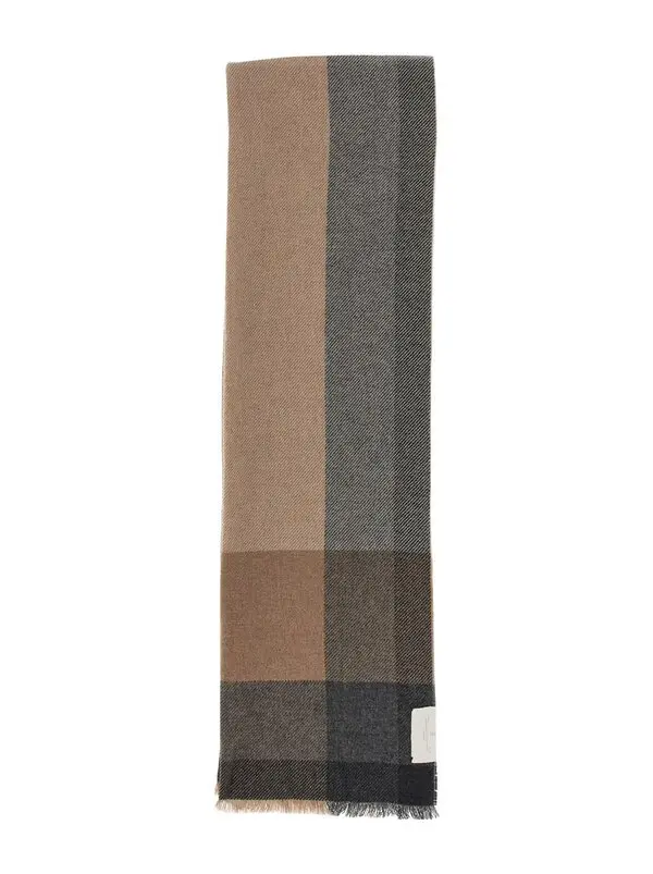 Brunello Cucinelli Sciarpa In Twill - Multicolor