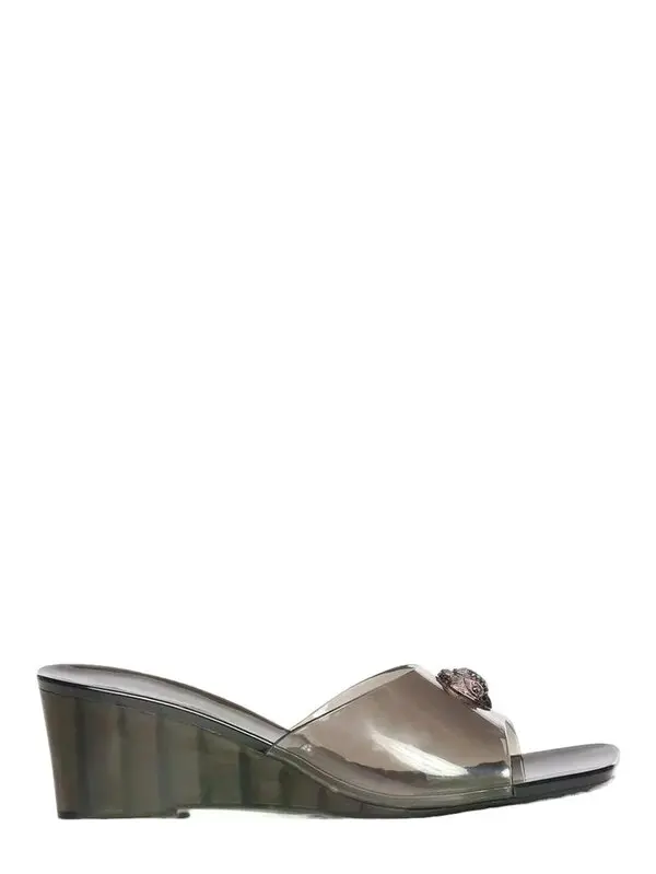 Kurt Geiger Maddison Jelly Wedge Heel Sandals - Black