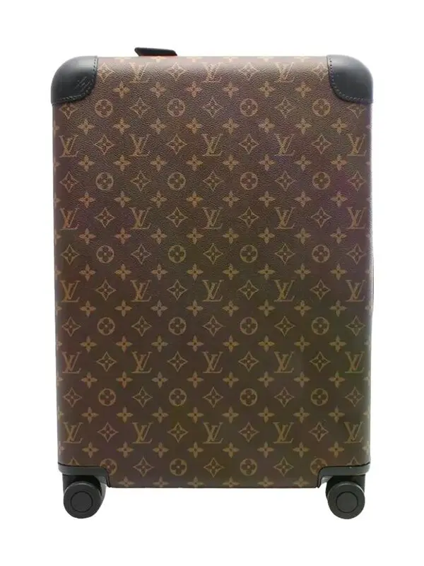 LOUIS VUITTON 2000-2026 Monogram Macassar Horizon 55 Travel Bag - Brown