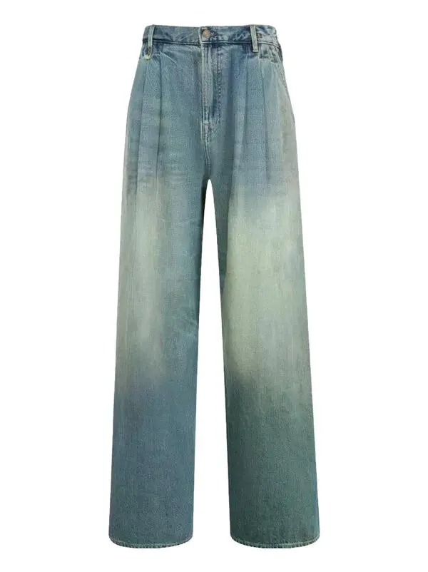 R13 Triple Pleat Jeans - Blue