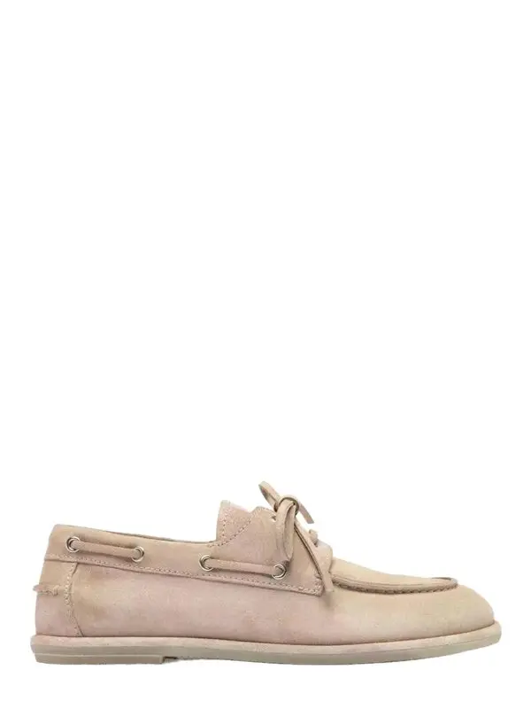 Officine Creative Love 101 Lace-up Suede Loafers - Neutrals