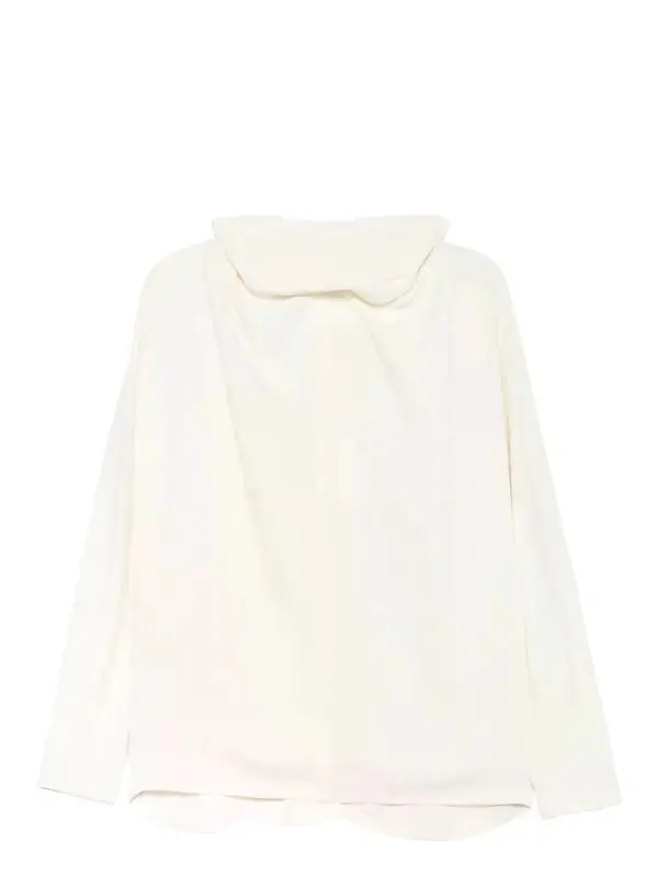 TOTEME Draped Cut-out Blouse - Neutrals