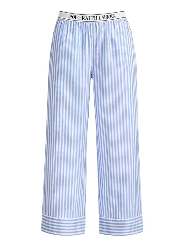 Polo Ralph Lauren Logo-waistband Striped Pajamas - Blue