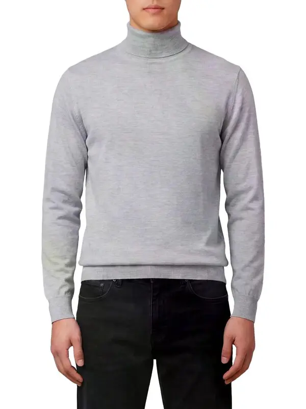 John Smedley Cherwell Roll-neck Sweater - Grey