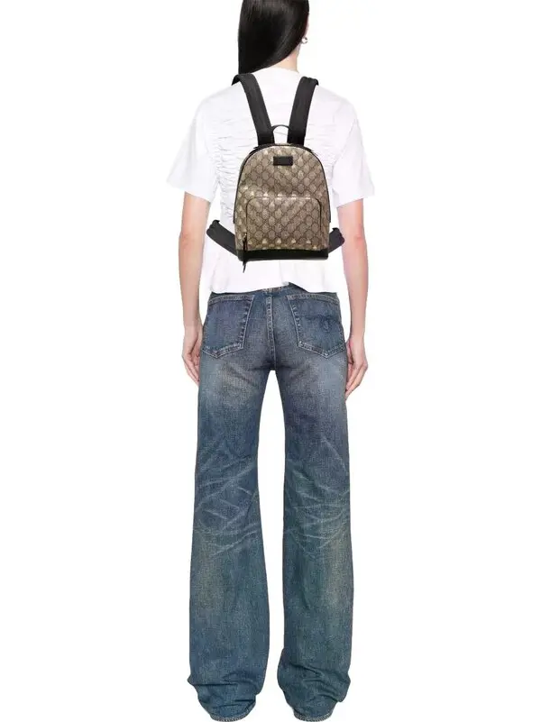 Gucci 2016-2026 Small Gg Supreme Bee Backpack - Neutrals