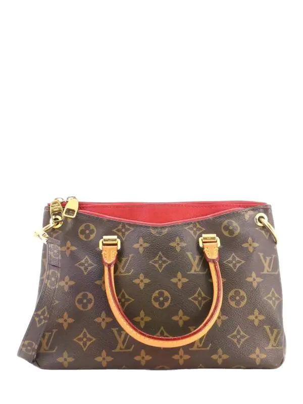 LOUIS VUITTON Pallas Tote Monogram Canvas With Leather Bb Shoulder Bag - Brown