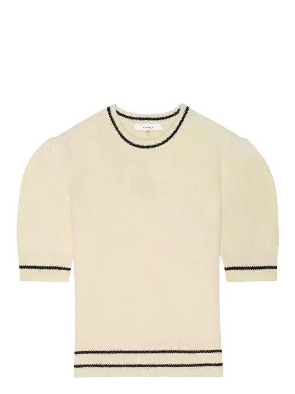 FRAME Puff-sleeve Cashmere Sweater - Neutrals