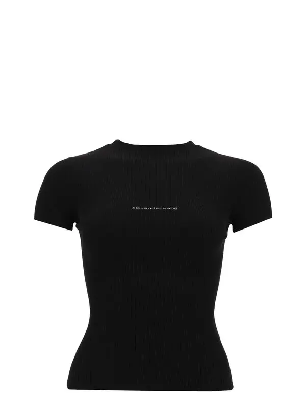 Alexander Wang Top Con Logo - Black