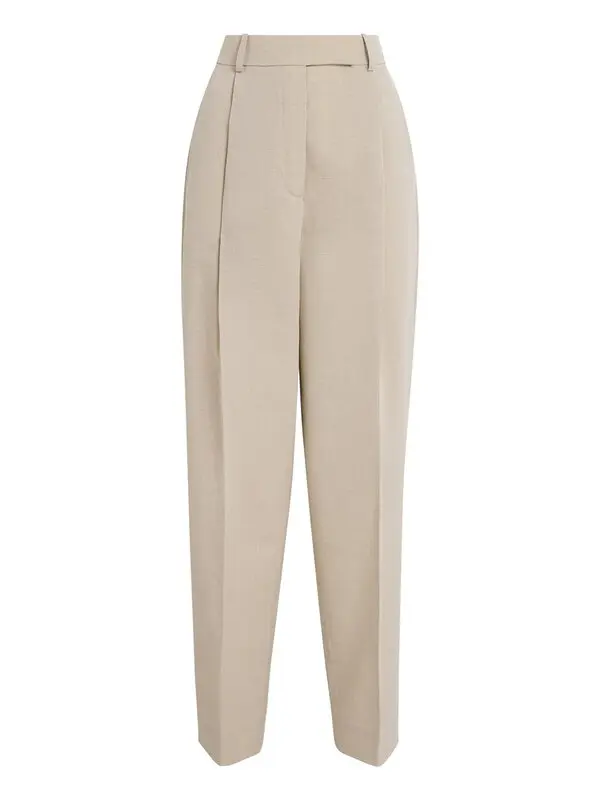 RÓHE Virgin Wool-blend Daria Trousers - Beige