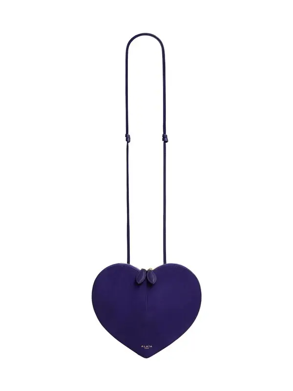 Alaïa Suede Le Coeur Shoulder Bag - Blue