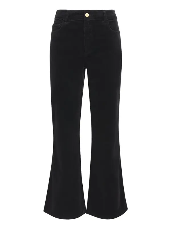 Paige Velvet Sofia Flared Jeans - Black