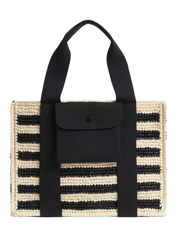 ERES Mini Rattan Voyager Top-handle Bag - Black