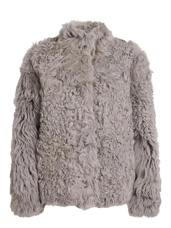Source Unknown Shearling Lyn Coat - Grey